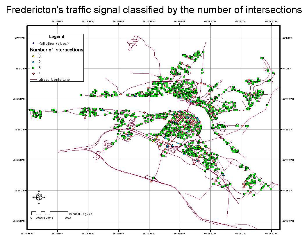 Using GIS to analyse the transit service in Fredericton